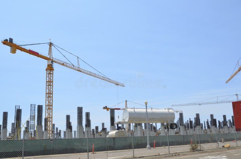 Multiple Tower Cranes Water Tank Stock Photos - Free & Royalty-Free ...