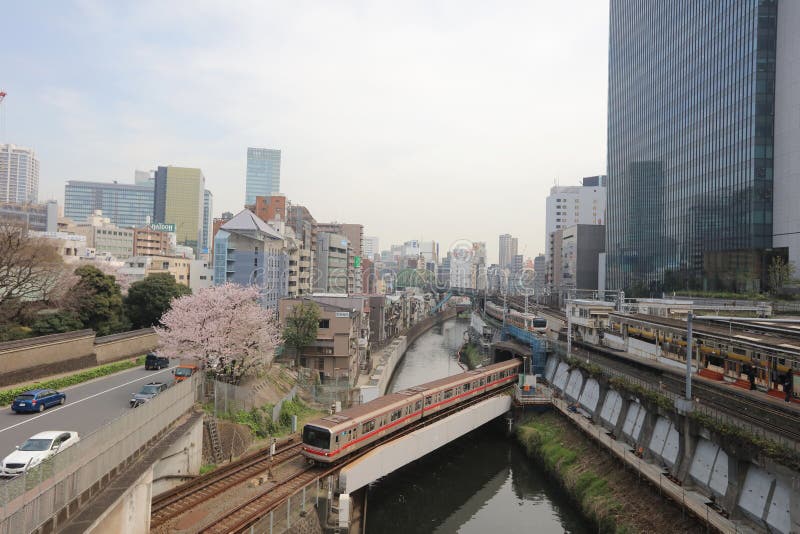 Multiple Train Lines Converge in Ochanomizu Editorial Photo - Image of ...