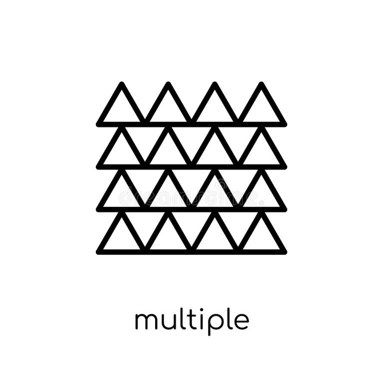 Multiple Triangles Triangle Icon from Geometry Collection. Stock Vector ...