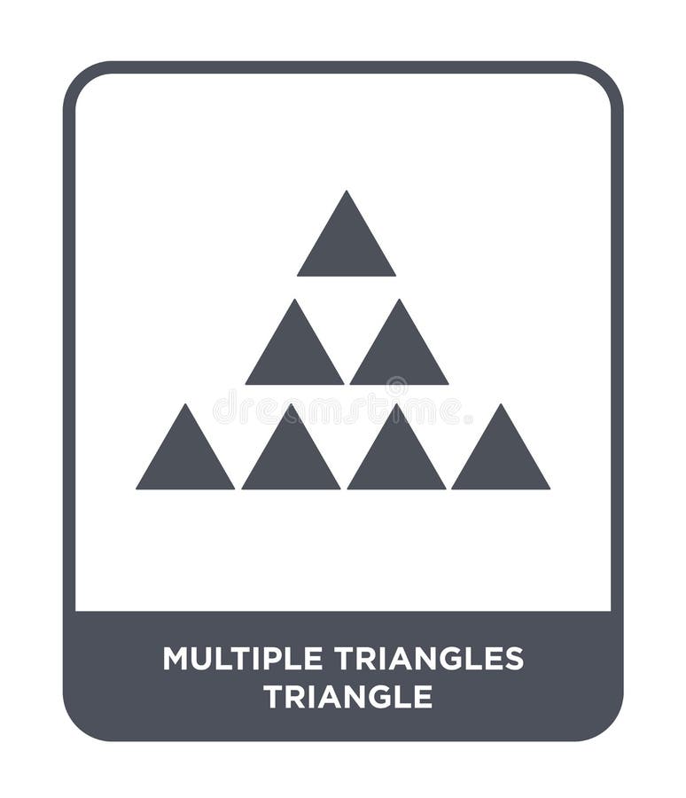 Multiple Triangles Triangle Icon in Trendy Design Style. Multiple ...