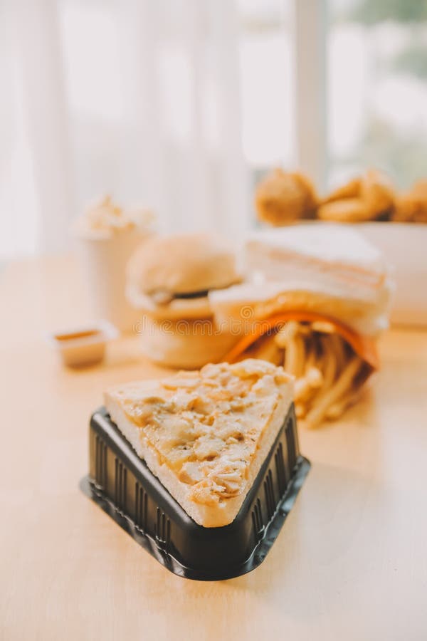 Rejection of Fast Food Concept with Woman Hand Showing Dislike, Thumbs ...