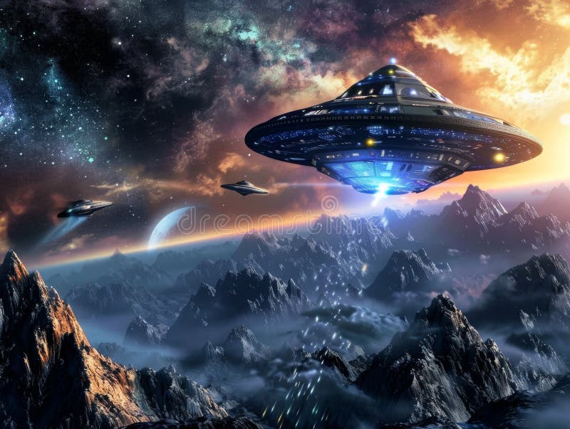 Multiple Ufos Stock Photos - Free & Royalty-Free Stock Photos from ...