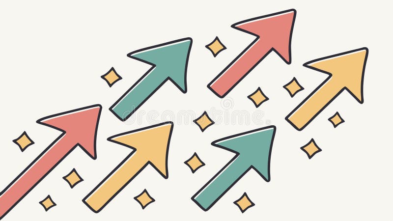 Multiple Upward Trending Arrows, Symbolizing Growth and Progress ...