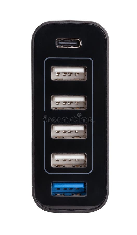 Multiple Usb Port Power Charger Stock Image - Image of modern, clipping ...
