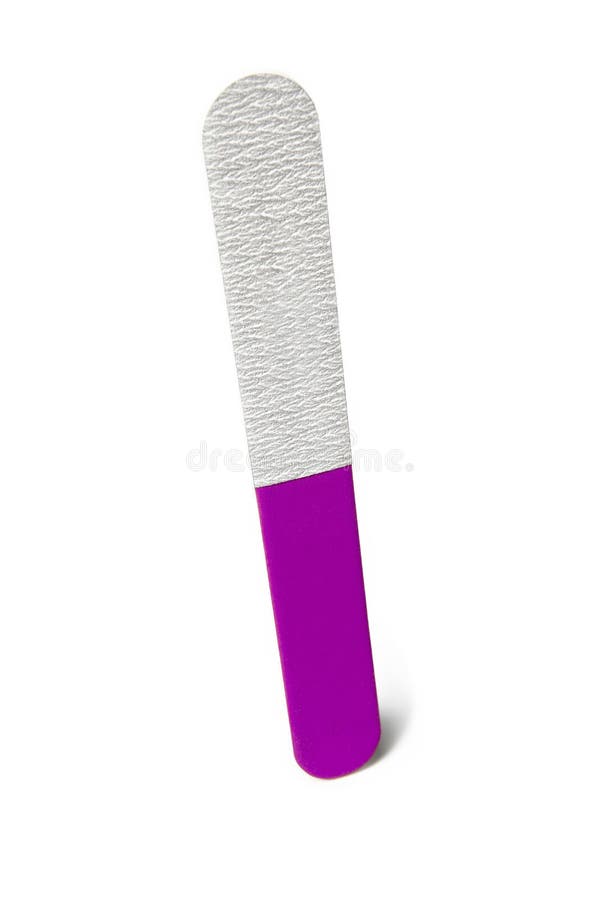 Multiple Use Plastic Nail File Isolated on White Stock Photo - Image of ...