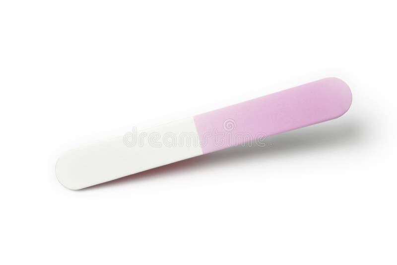 Multiple Use Plastic Nail File Isolated on White Stock Image - Image of ...