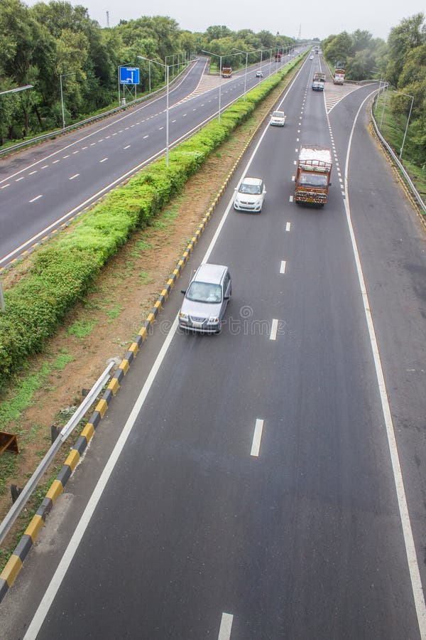 Multiple Vehicles on Interstate Highway. Stock Photo - Image of ...