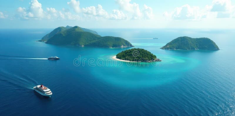 Multiple Vessels Surrounding a Chain of Islands, Cluster, Overview ...