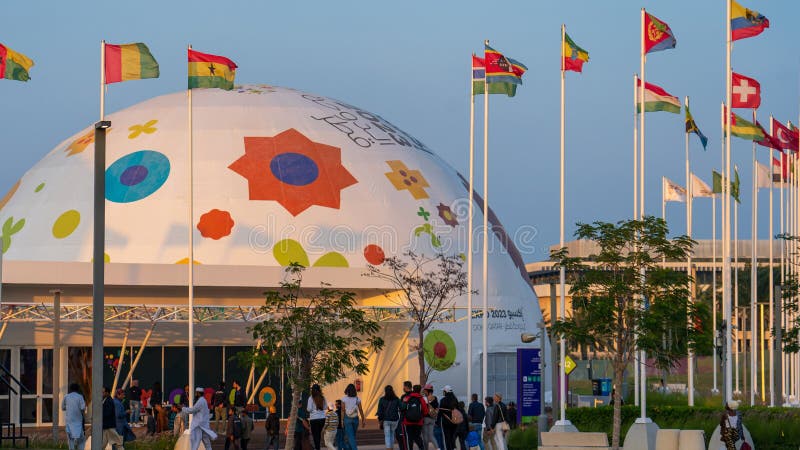 Multiple Visitors Visiting Qatar Expo Pavilions Editorial Stock Image ...