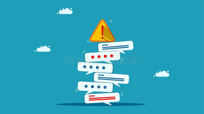 Multiple Warning Messages and Warning Exclamation Marks Stock Vector ...