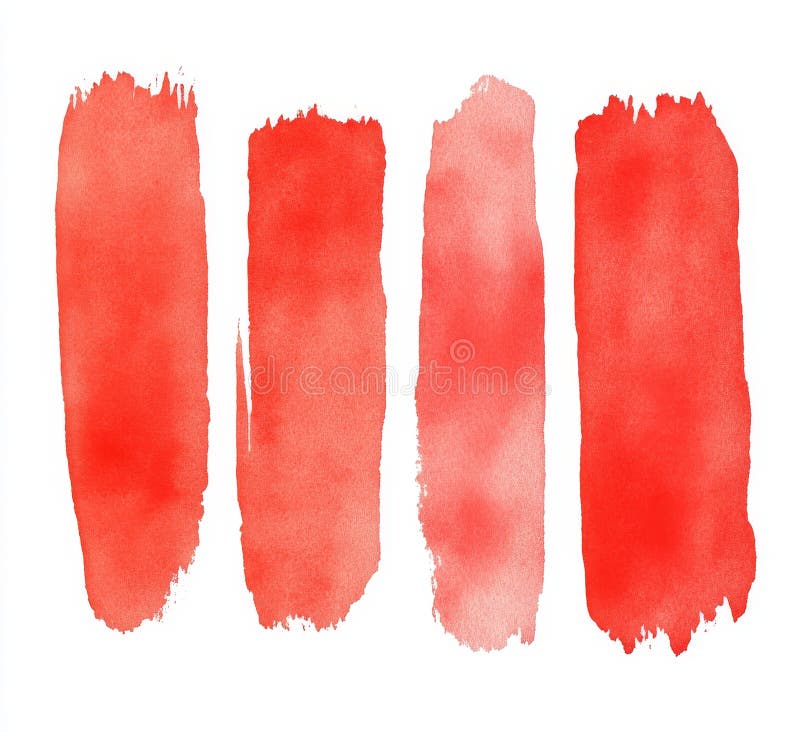 Multiple Watercolor Streaks. Lone Smudges Stock Image - Image of ...