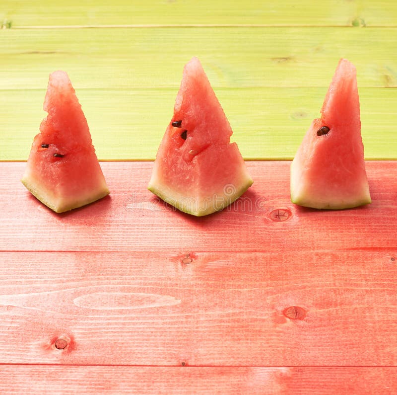 Multiple Watermelon Pieces Composition Stock Photo - Image of seeds ...
