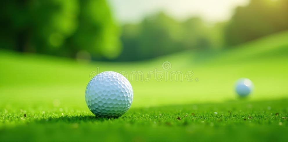 Multiple White Golf Balls, Side Profile, Clean Backdrop , Clean ...