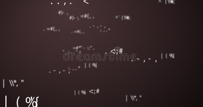 Multiple White Symbols Changing Animation. Stock Footage - Video of ...