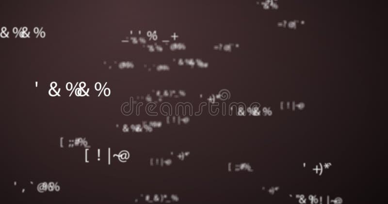 Multiple White Symbols Changing Image. Stock Illustration ...