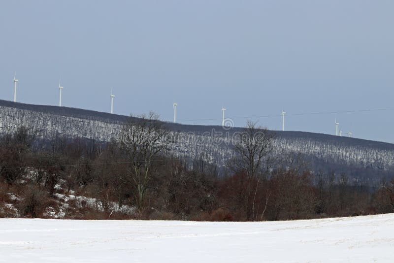 Multiple wind turbines stock image. Image of energy, wind - 87274033