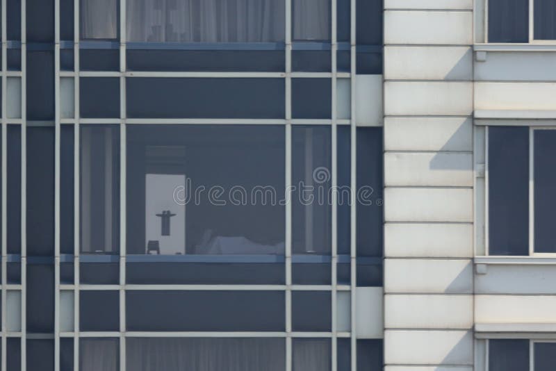 Multiple Windows on a Large Office Building Stock Image - Image of high ...
