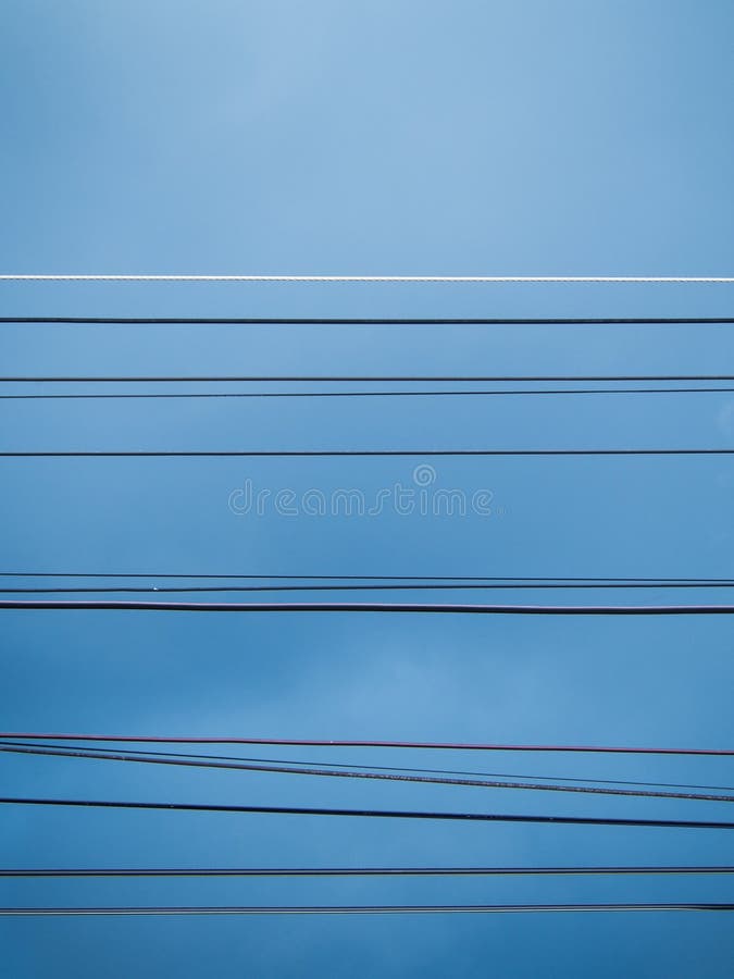 Multiple Wires are Parallel Lines Stock Photo - Image of industry ...