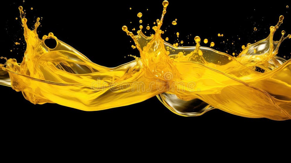 Multiple Yellow Water Splash Stock Illustration - Illustration of ...
