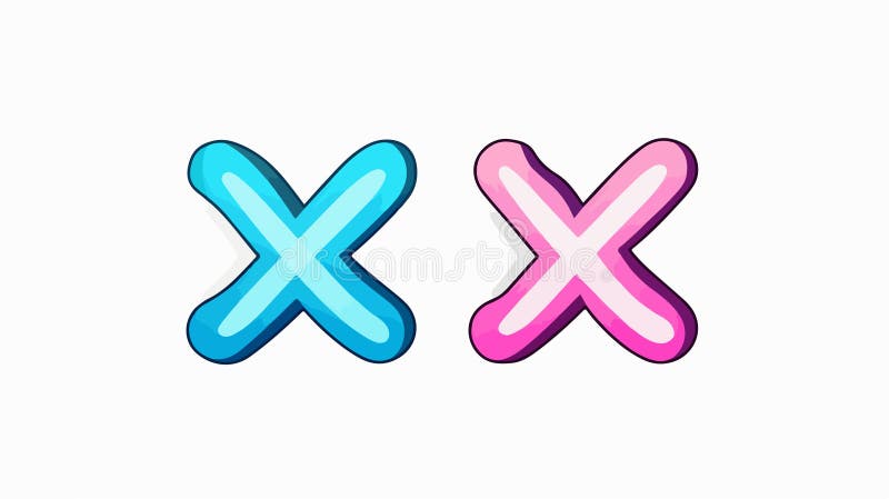 Multiplication Minus and Arrow Icon Cartoon Vector Stock Illustration ...