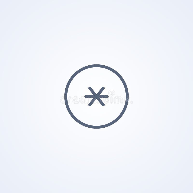 Multiply Icon Vector Sign and Symbol Isolated on White Background ...