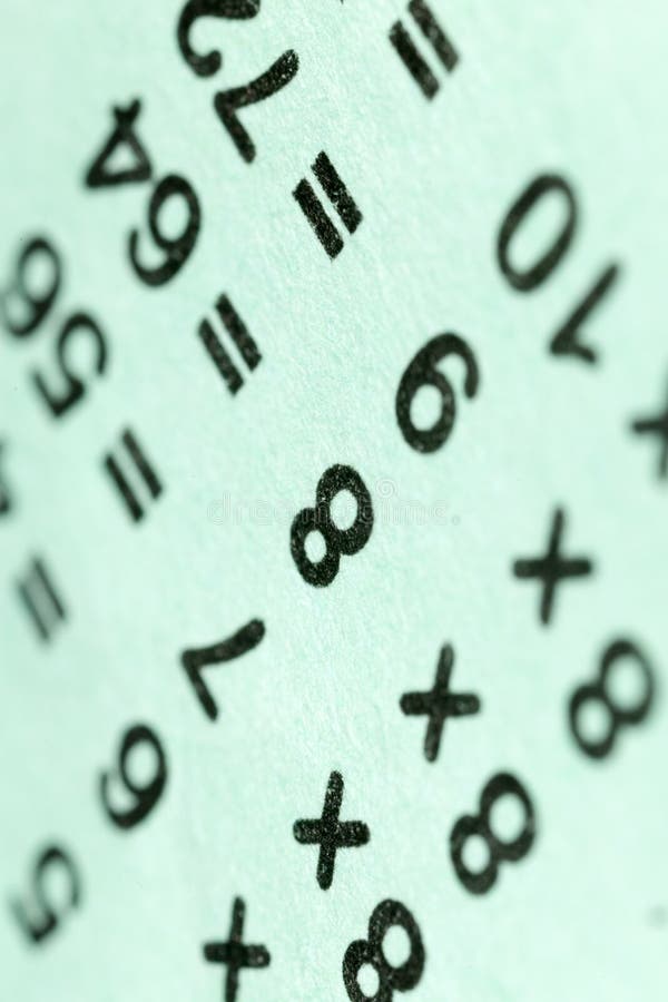Multiplication Table As a Background. Macro Stock Photo - Image of ...