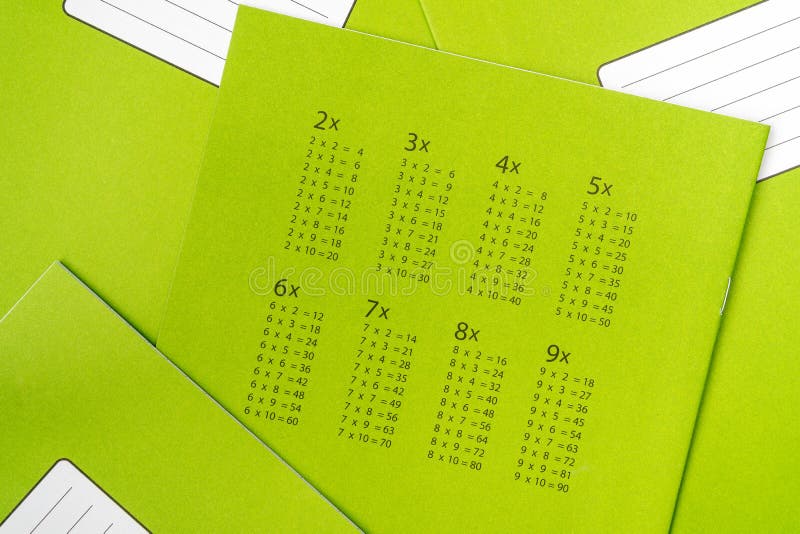 Multiplication Table Book Cover Pages Stock Photos - Free & Royalty ...