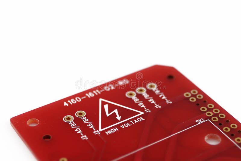 Multiplied Printed Circuit Boards PCB Isolated on the White Background ...