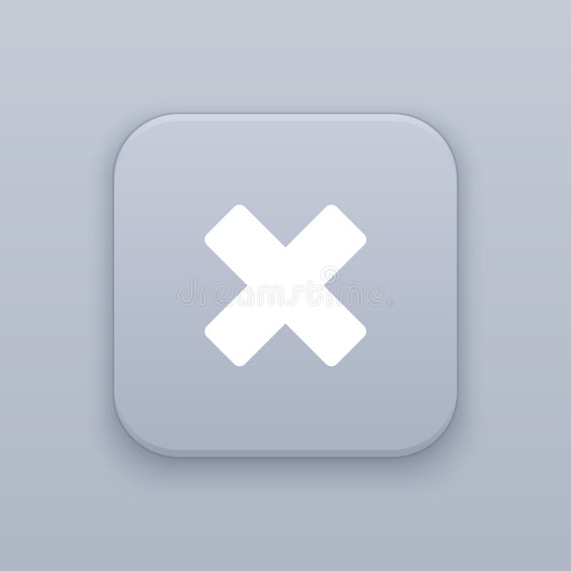 Multiply , Gray Vector Button with White Icon Stock Vector ...