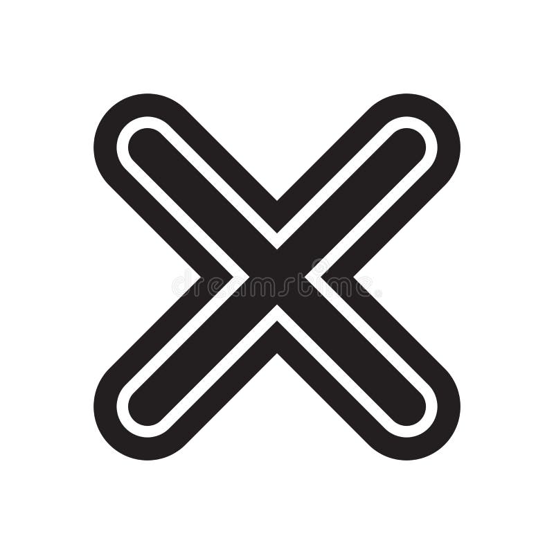 Multiply Icon Vector Sign and Symbol Isolated on White Background ...