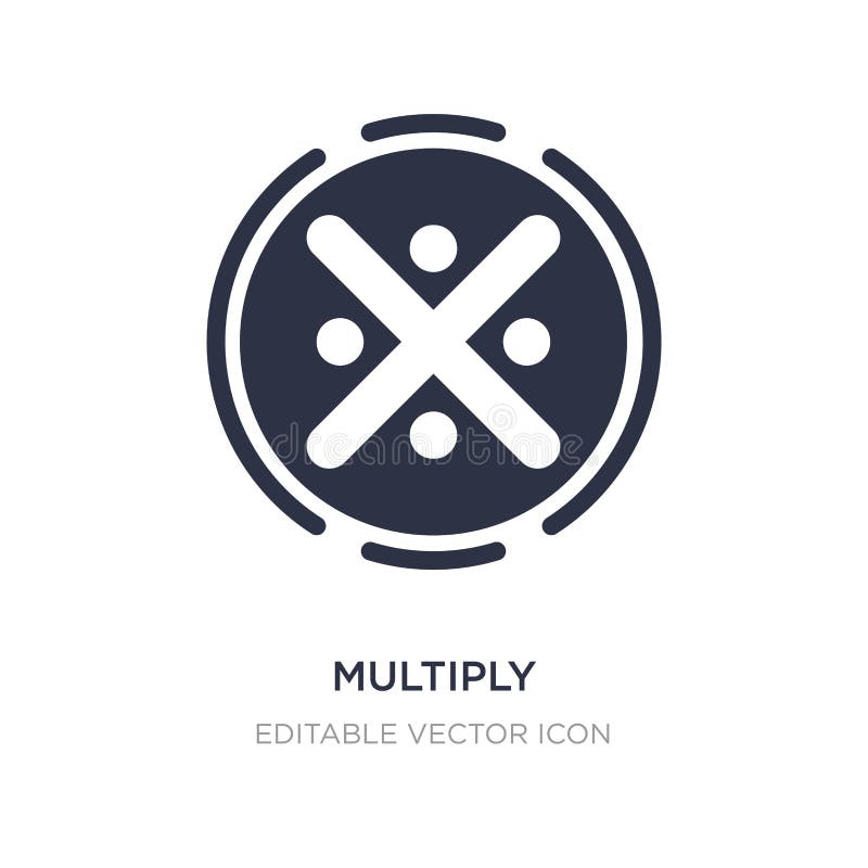 Multiply Icon on White Background. Simple Element Illustration from ...