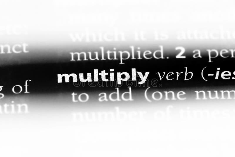 Multiply stock image. Image of paper, word, english - 126543553