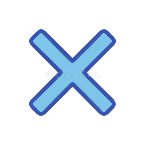 Multiply Sign Icon for Calculations Stock Photo - Illustration of ...