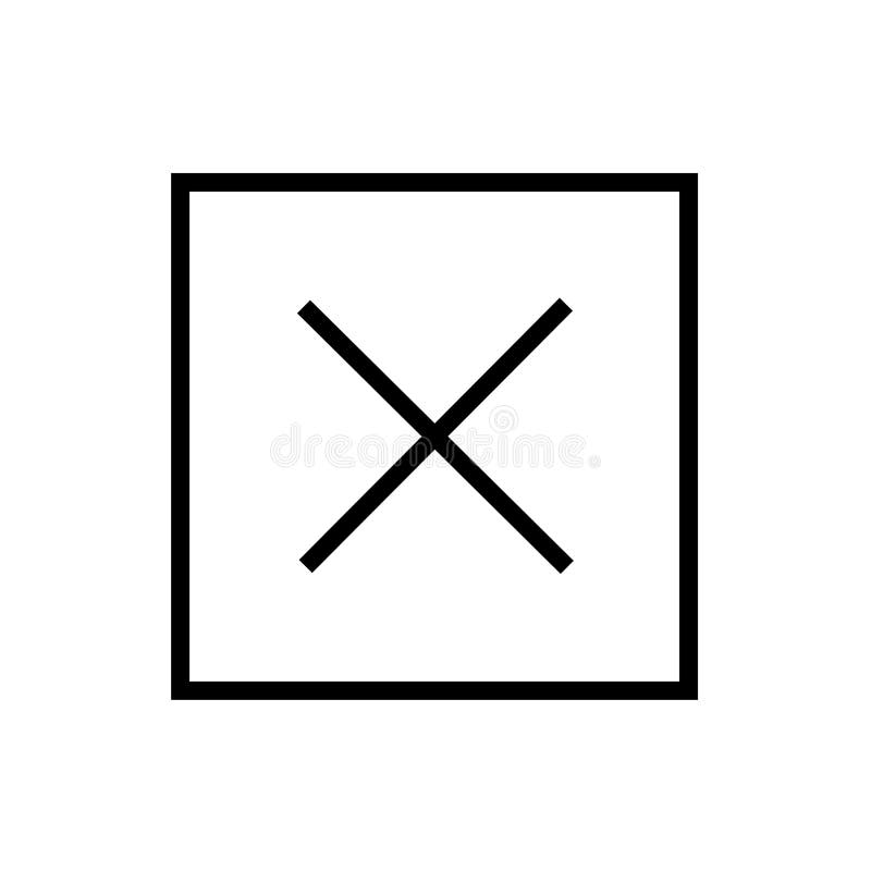 Multiply Vector Icon, Outline Style, Isolated on White Background ...