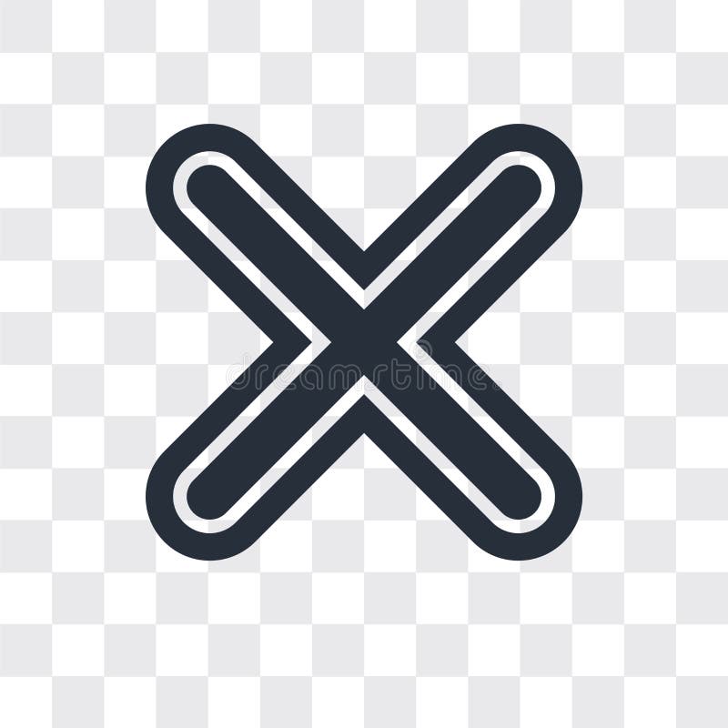 Multiply Vector Icon Isolated On White Background. Outline, Thin Line ...