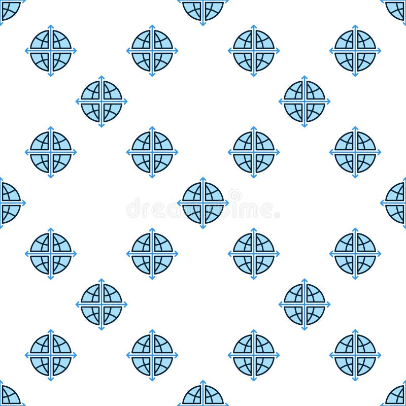 Multipolarity and International Relations Vector Blue Seamless Pattern ...