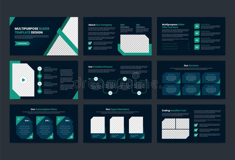 Multipurpose Business and Medical Presentation Slider Template Design ...