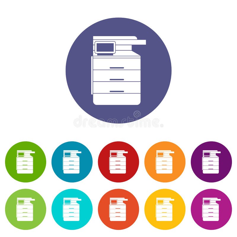 Multipurpose Device, Fax, Copier and Scanner Icon Stock Vector ...