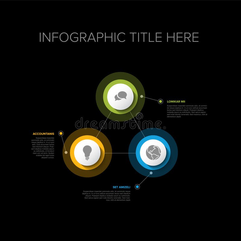 Multipurpose Infographic Template with Three Elements 1 from 6 Stock ...