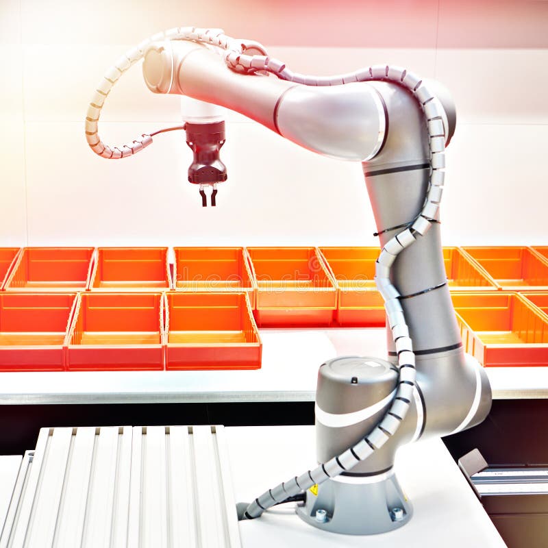 Standard Multipurpose Robot Stock Photo - Image of industrial ...