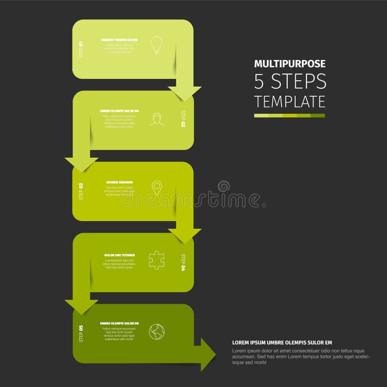 Step Green Vertical Infographic Template Stock Illustrations – 543 Step ...