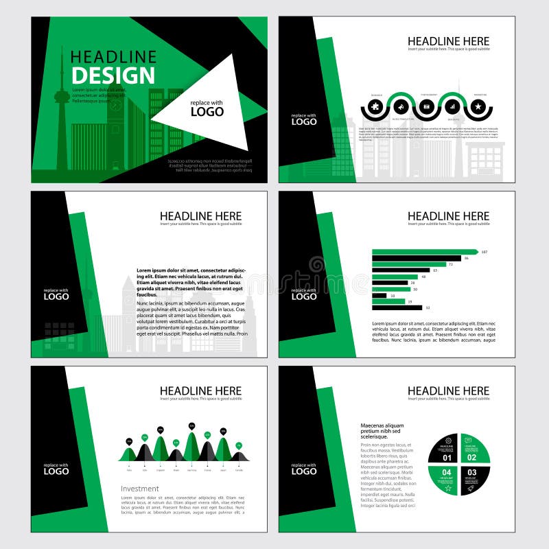 Multipurpose Template for Presentation Slides with Graphs and Charts ...