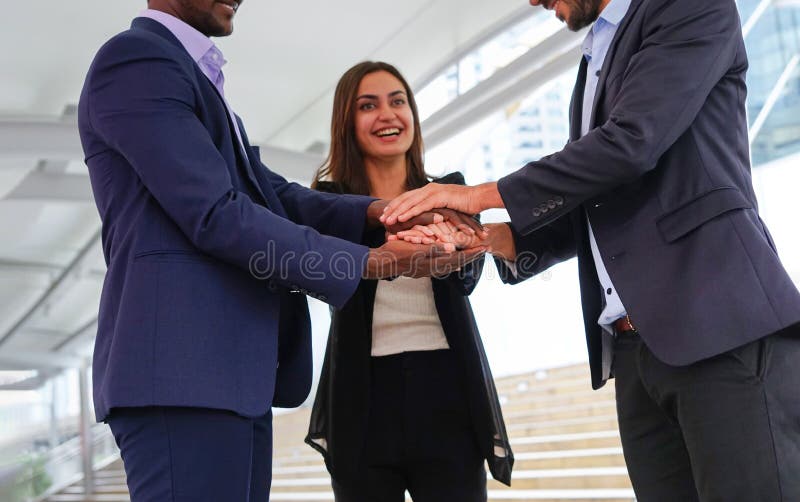 Multiracial Business People Hands Stacked for Successful Business Stock ... Multiracial Business People Hands Stacked for Successful Business Stock ...