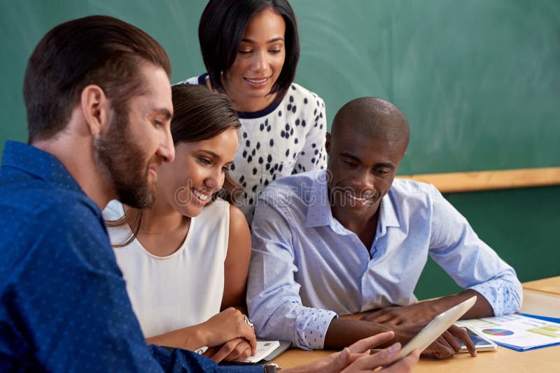 Multiracial Business Team Meeting Stock Image - Image of business ...