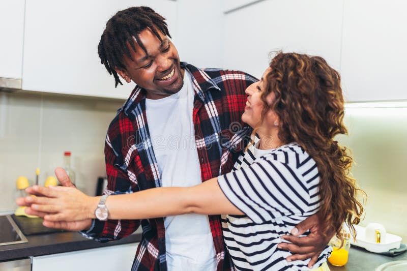 Couple Dancing Salsa in the Kitchen Stock Image - Image of cuban ...