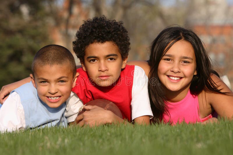 Multiracial Group of Kids stock photo. Image of healthy - 5088842