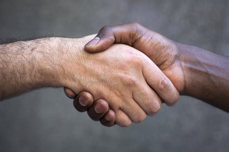 Multiracial handshake. stock image. Image of handshake - 40572239