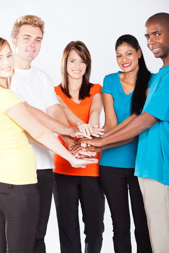 Multiracial People Together Stock Image - Image of girl, friends: 24019533