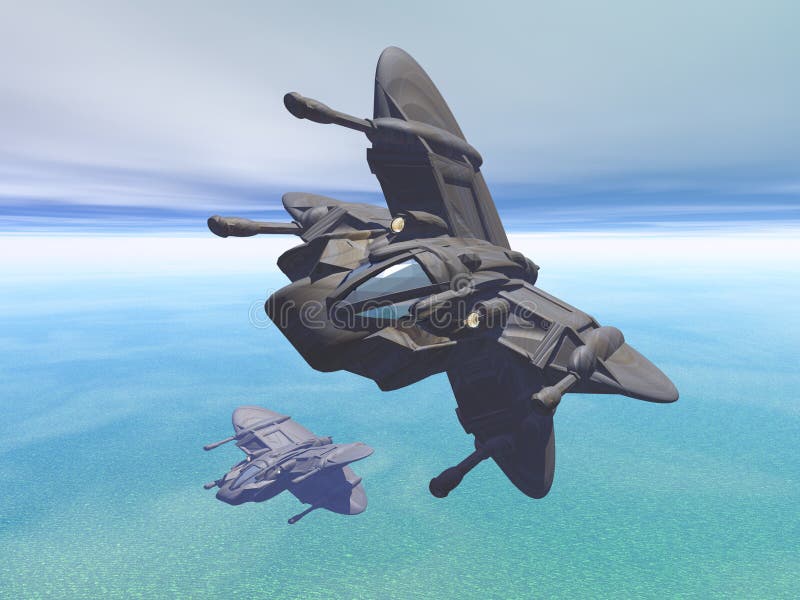 Space attack stock illustration. Illustration of imagination - 30150692