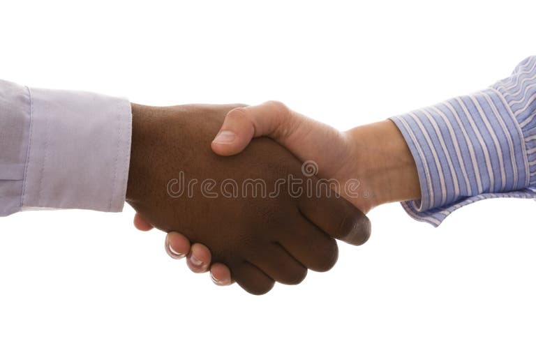 Multirracial handshake stock image. Image of deal, hand - 8167773
